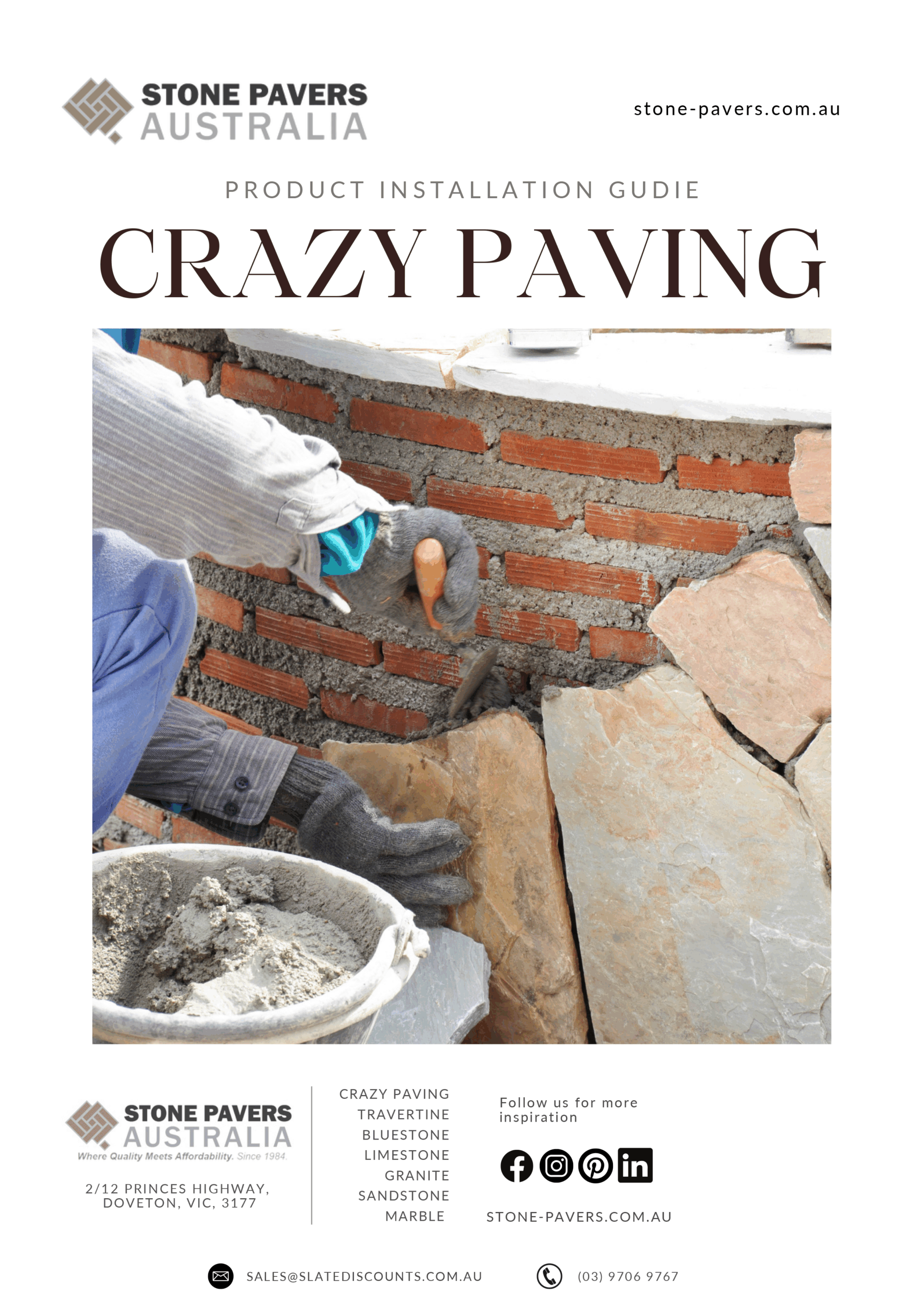 How to Installation Guides - Stone Pavers Australia